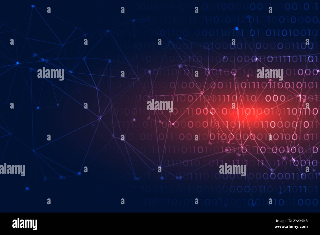 low poly style zero and one binary digit tech background vector Stock Vector Image & Art - Alamy