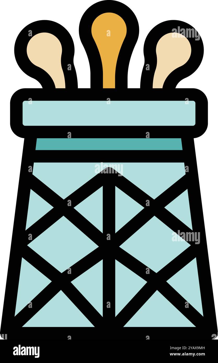Industrial cooling tower emitting steam, a symbol of manufacturing and ...