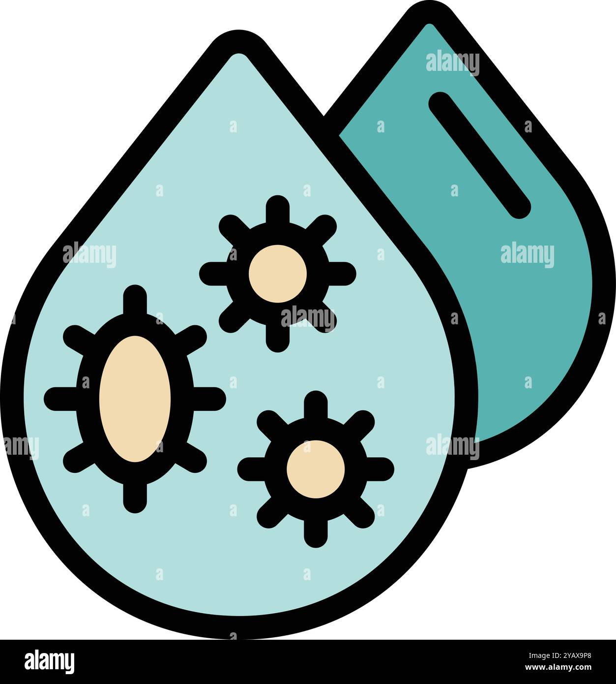 Virus bacteria comparison Stock Vector Images - Alamy