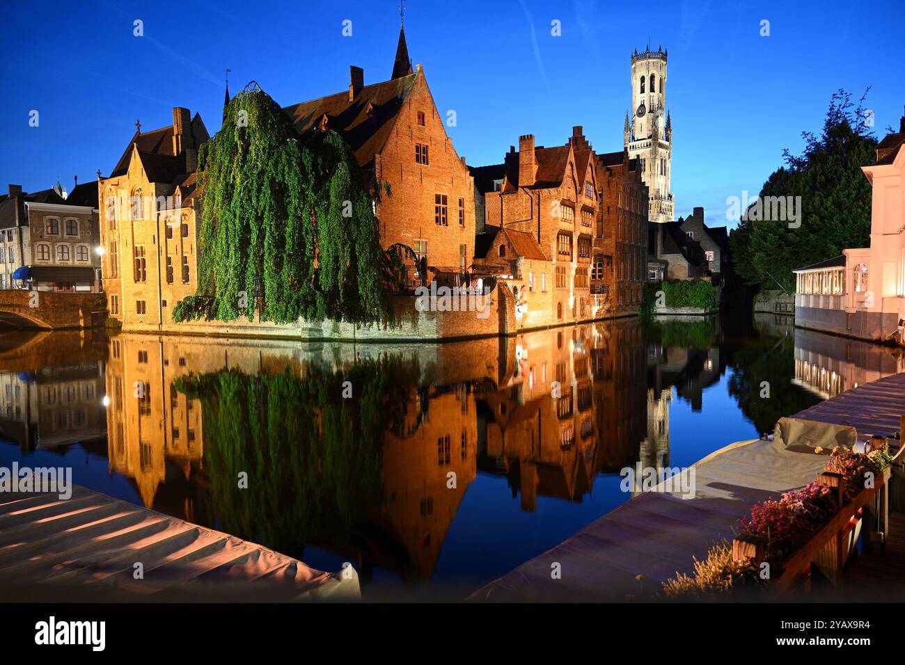 Old town of Bruges, Belgium. Bruges cityscape Rosary Quay ...