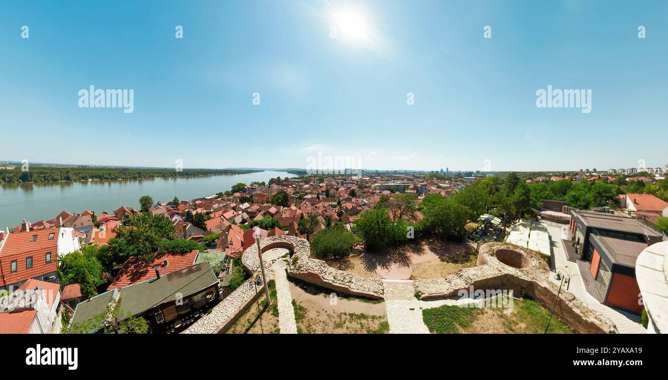 Panoramic view of Gardos Tower or Millennium Tower , erected in 1896 ...