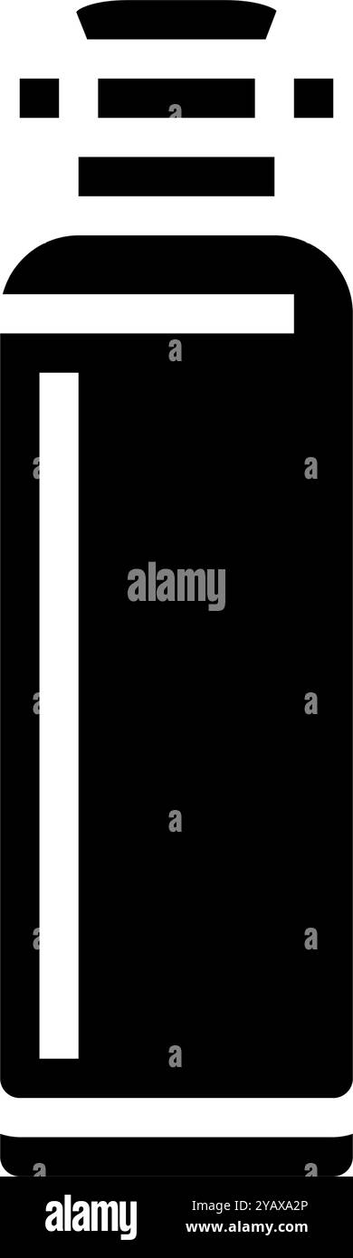 vial glass package glyph icon vector illustration Stock Vector Image ...