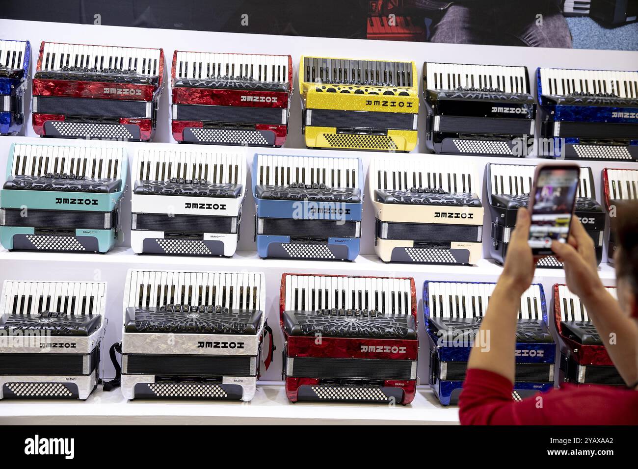 People visit the 2024 Music China expo in Shanghai, China, 12 October ...