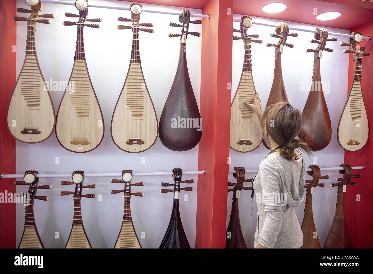 People visit the 2024 Music China expo in Shanghai, China, 12 October ...