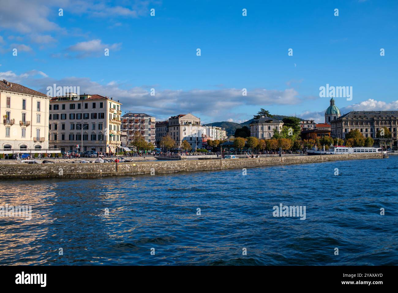 Europe Italy Italia Lombardy Lombadie Lake Como city of Como as seen ...