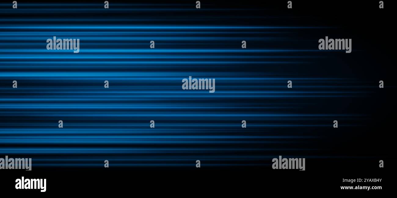 Abstract blue laser beam. Lighting effect. Directional spotlight. Light ...
