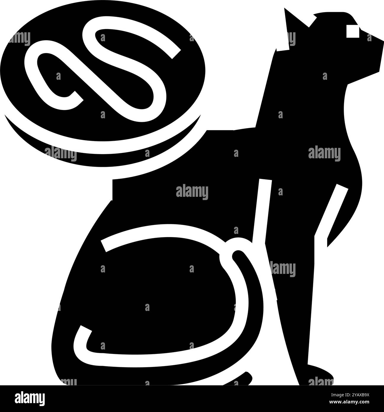 cat parasite worm glyph icon vector illustration Stock Vector Image ... cat parasite worm glyph icon vector illustration Stock Vector Image ...
