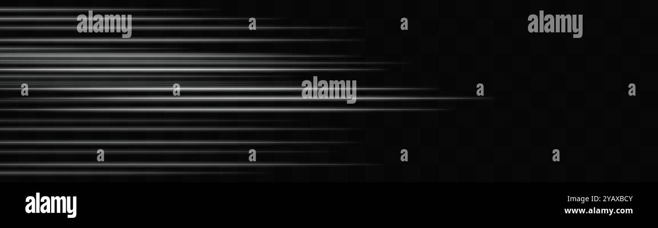 Abstract White laser beam. Lighting effect. Directional spotlight ...