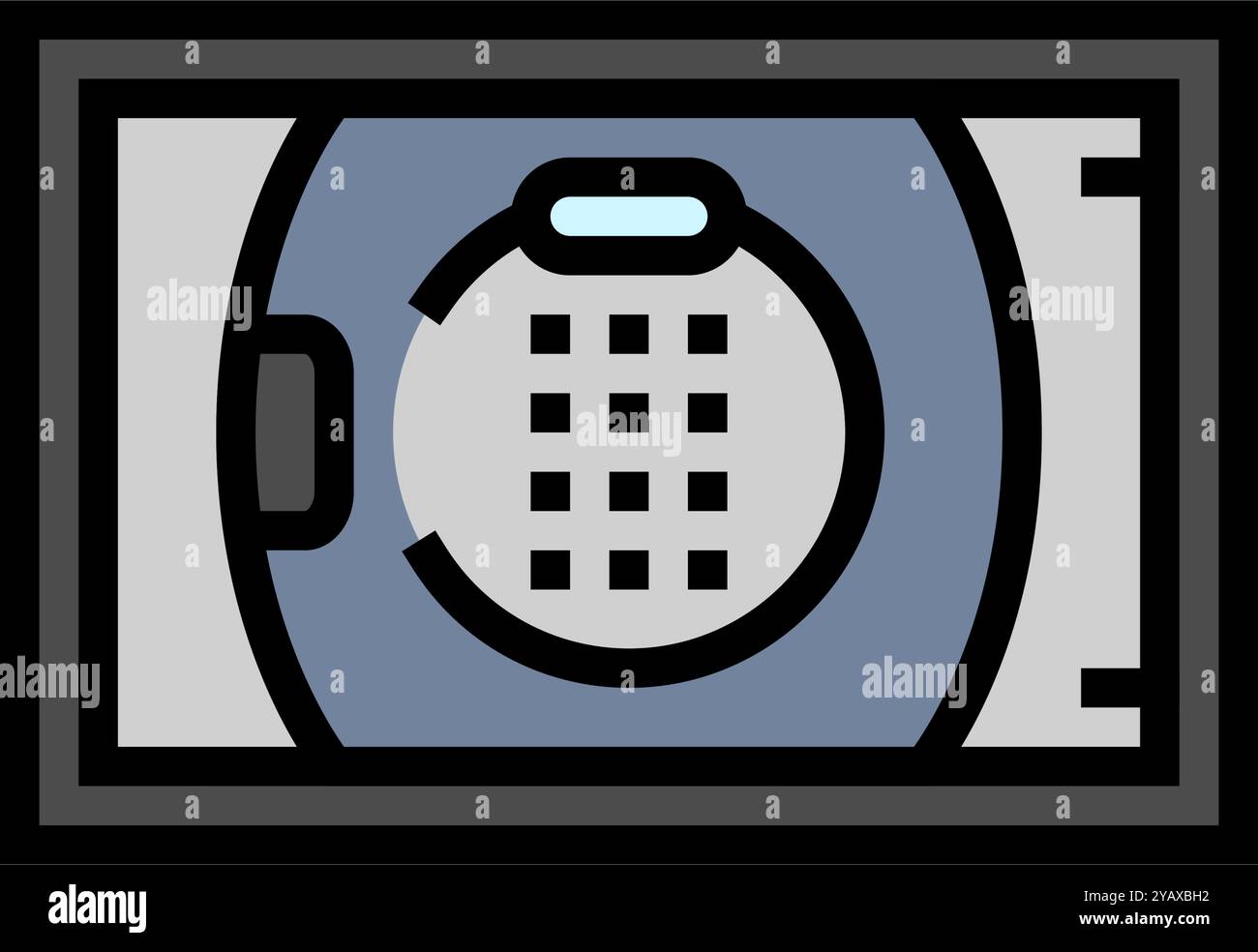 in room safe hospitality hotel color icon vector illustration Stock ...