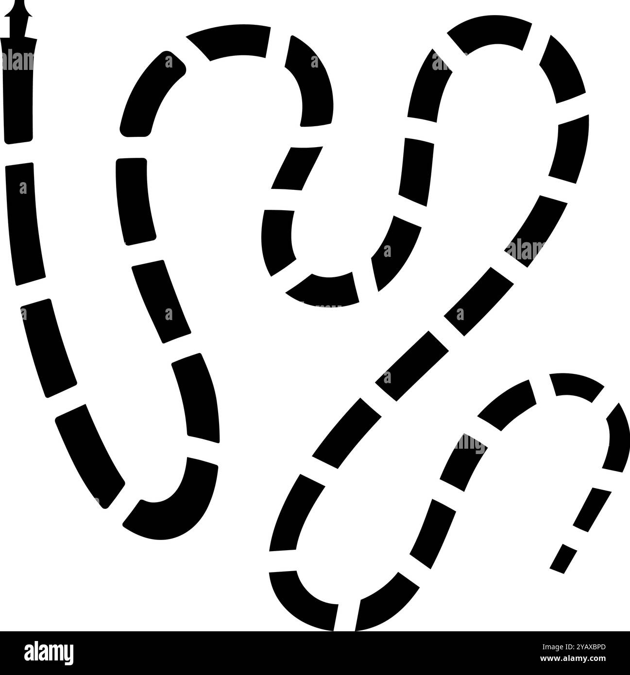 tapeworm parasite glyph icon vector illustration Stock Vector Image ...