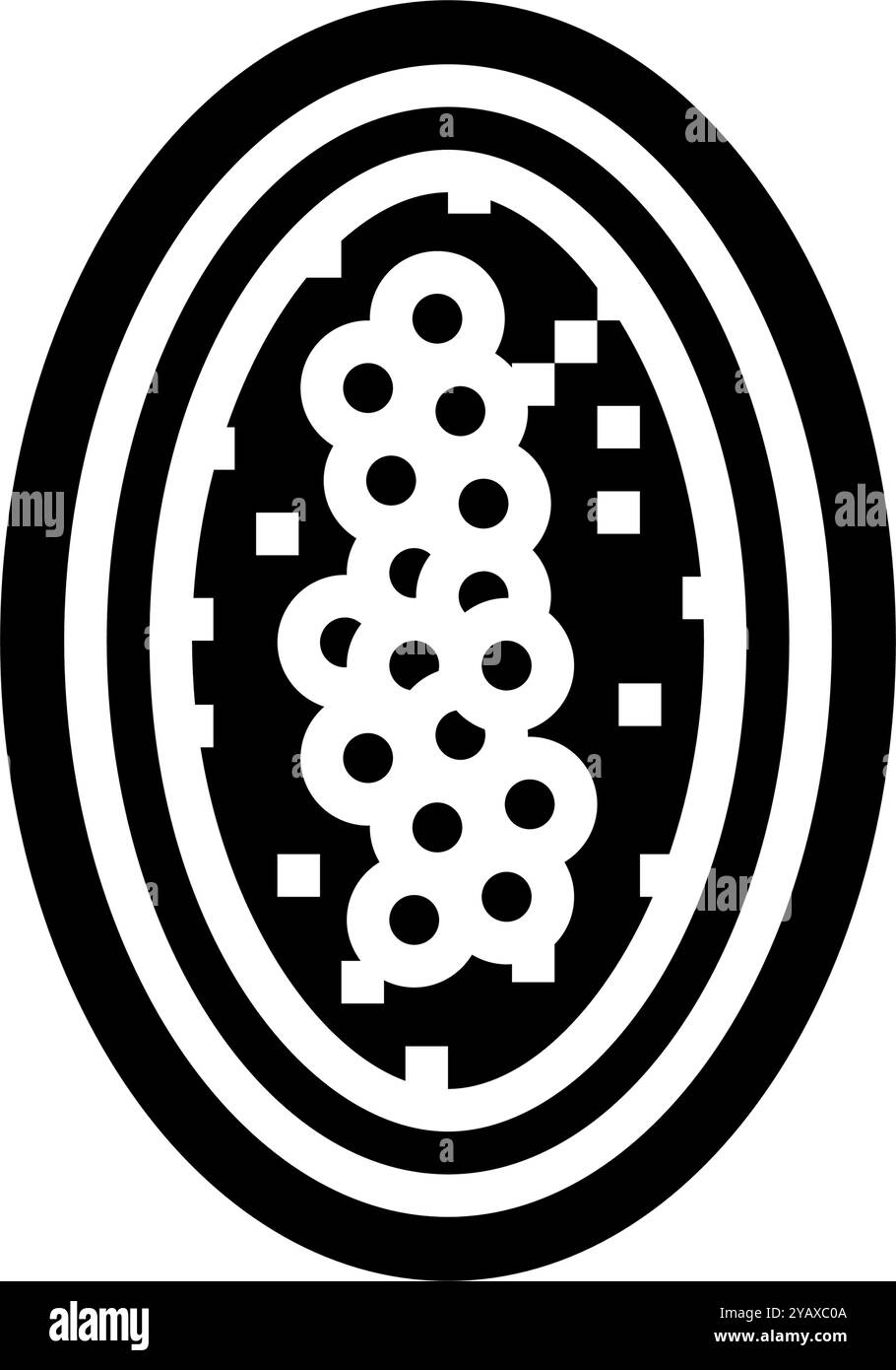 worm eggs parasite glyph icon vector illustration Stock Vector Image ...