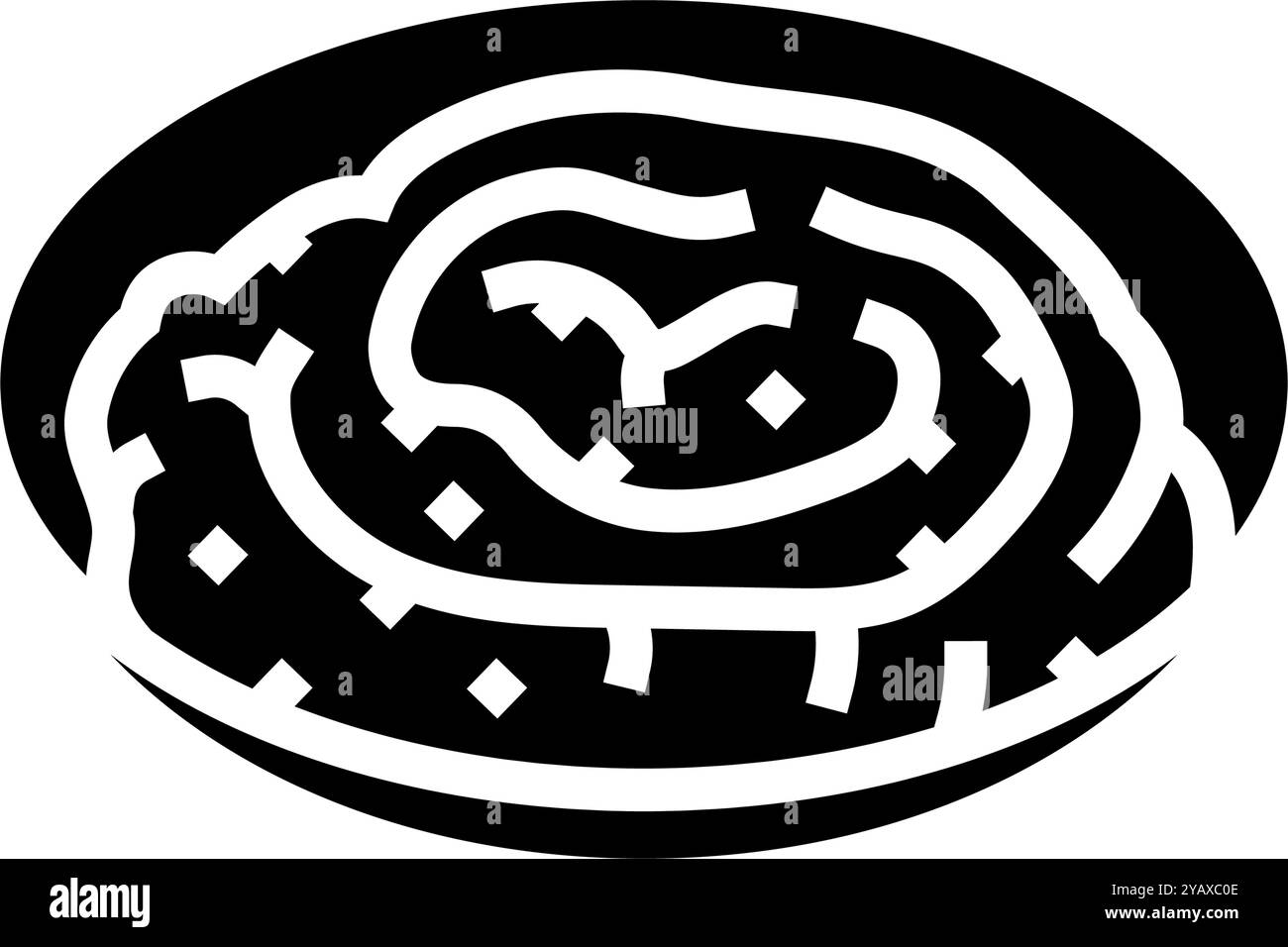 hummus dip vegan food glyph icon vector illustration Stock Vector Image ...