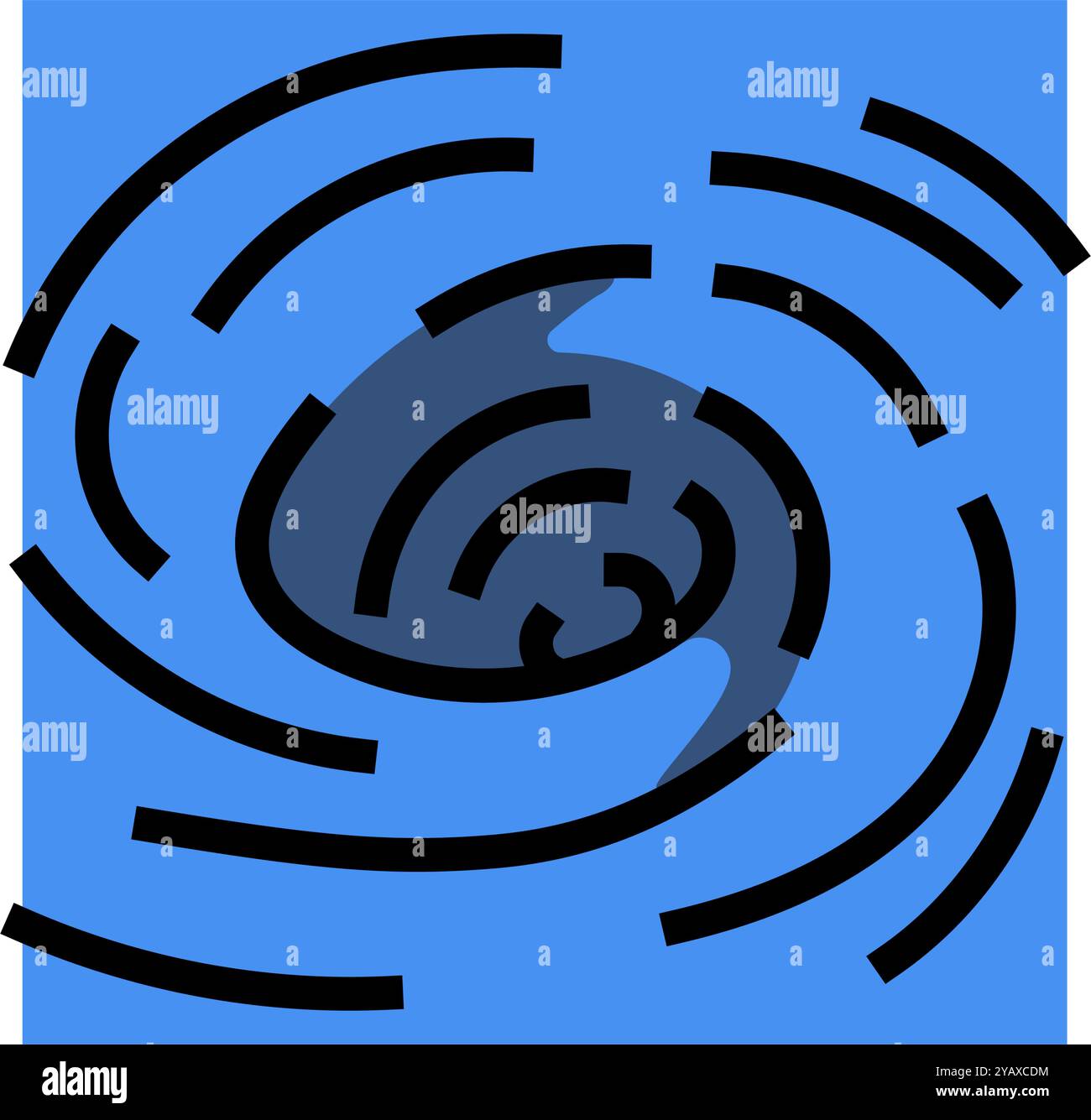 whirlpool rotating water color icon vector illustration Stock Vector ...