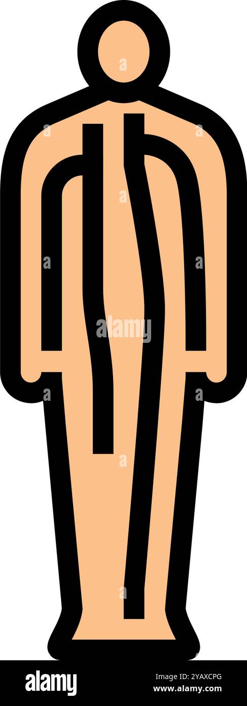 meridian pathways acupuncture color icon vector illustration Stock ...