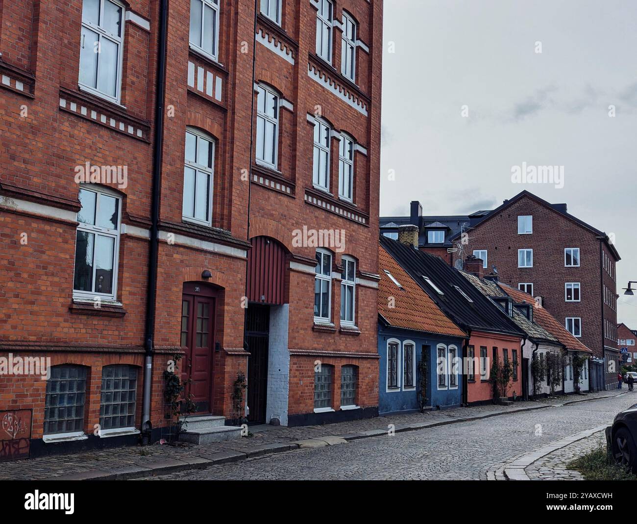 the streets and church in Lund, Sweden Stock Photo - Alamy