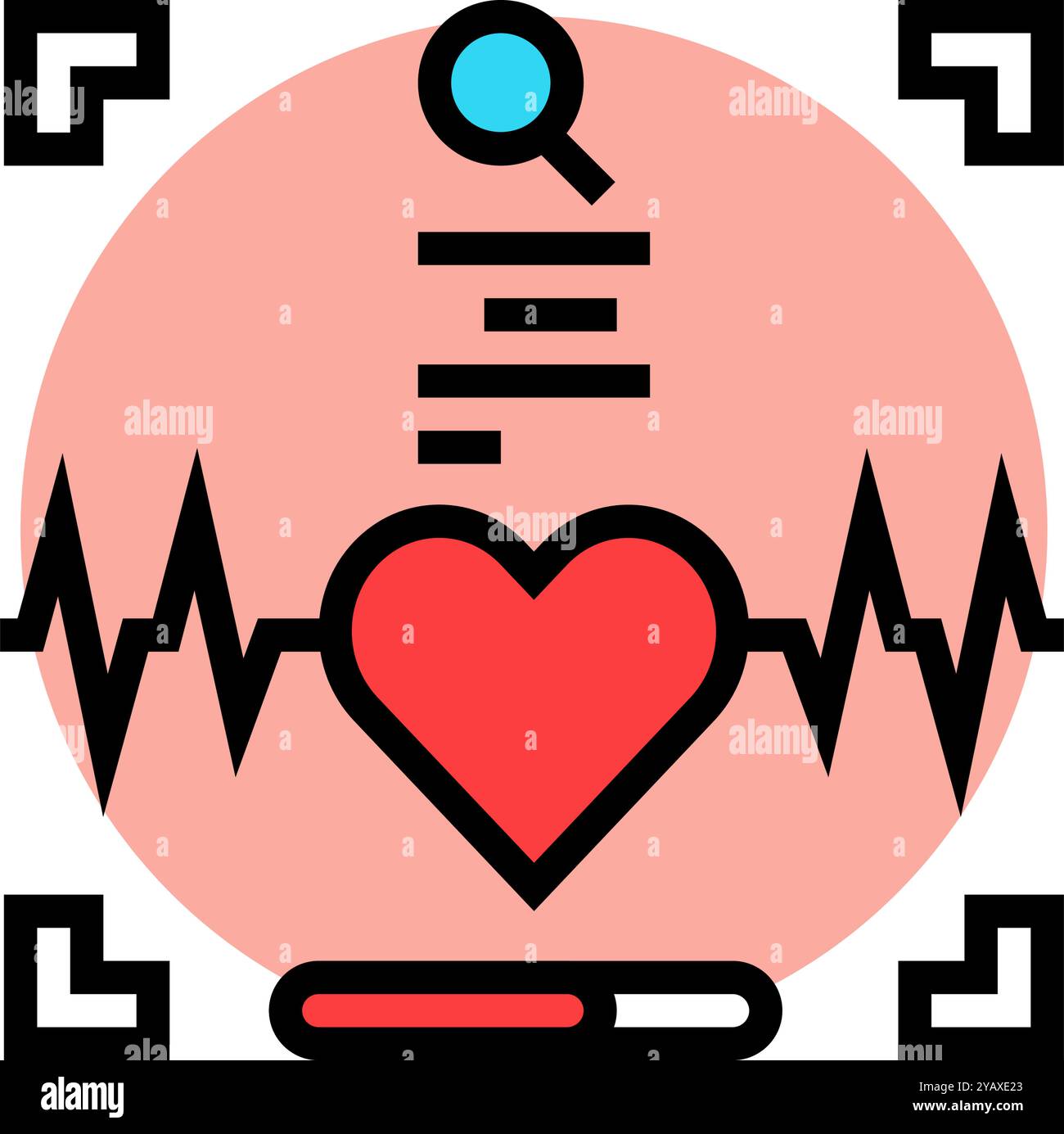 Heartbeat sensor icon hi-res stock photography and images - Alamy