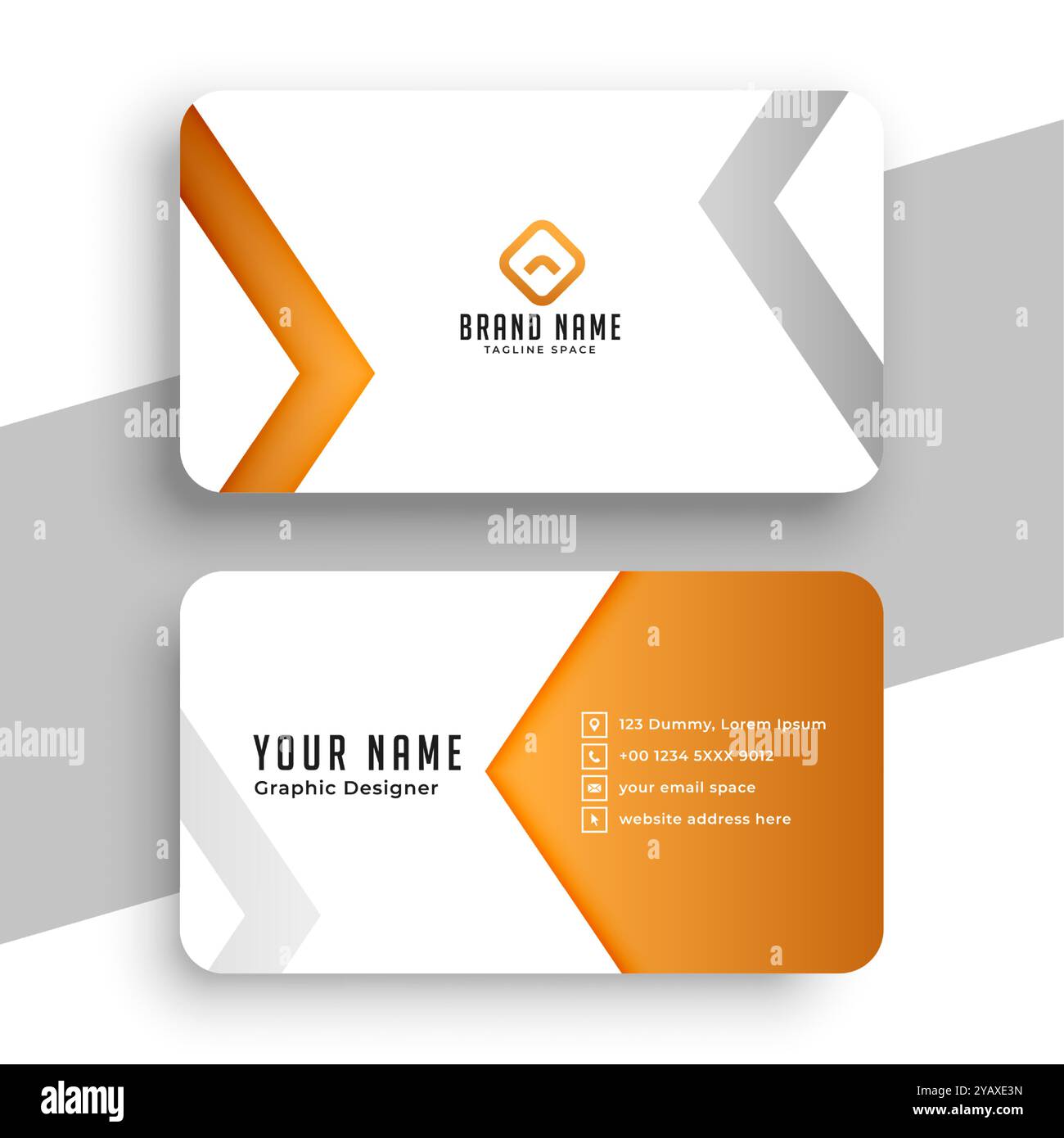 professional corporate visiting card layout a ready to print vector ...