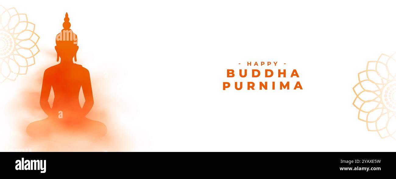 Buddhist holiday banner Stock Vector Images - Alamy