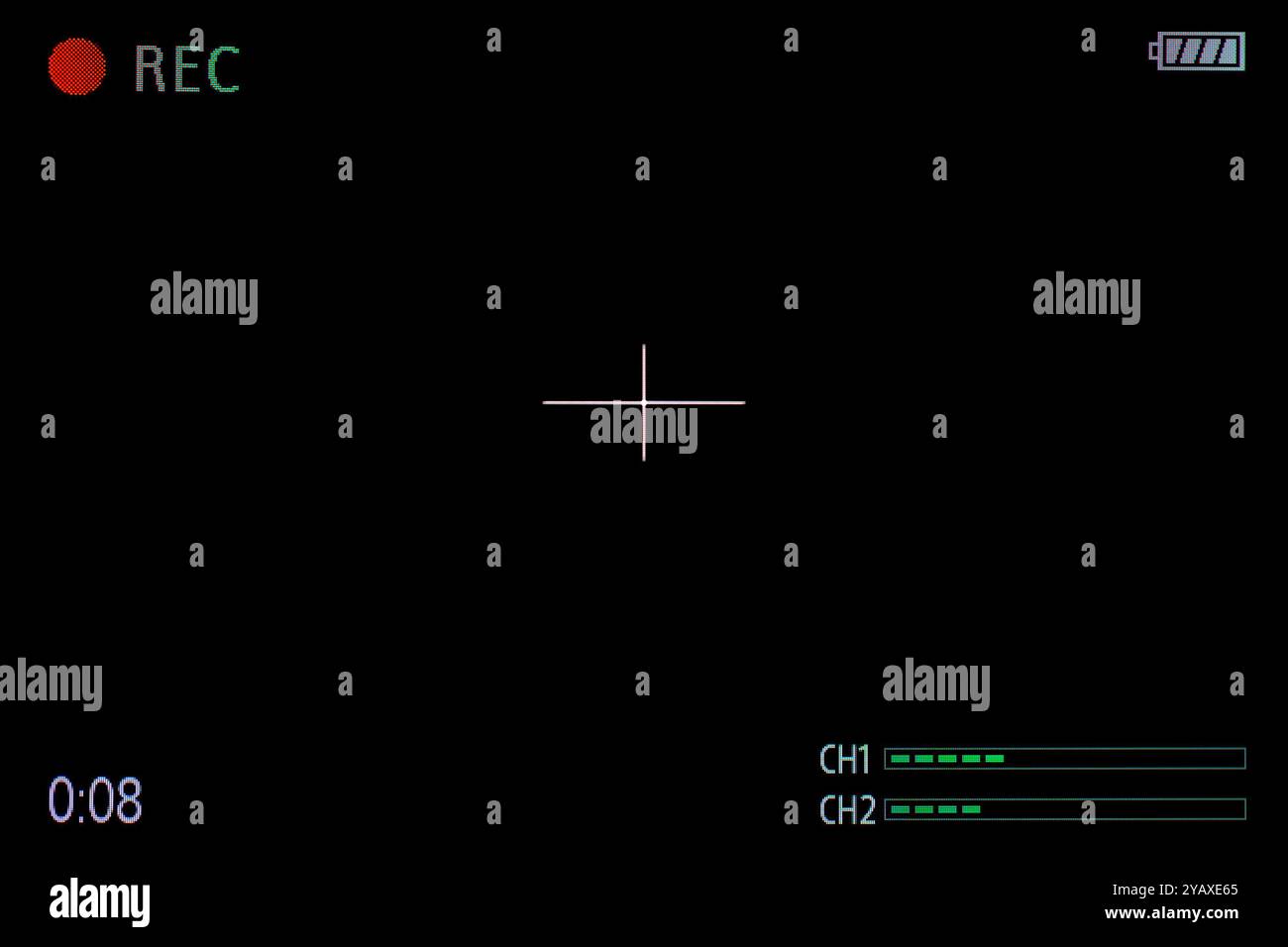 Illustrated frame of the video camera screen Stock Photo - Alamy