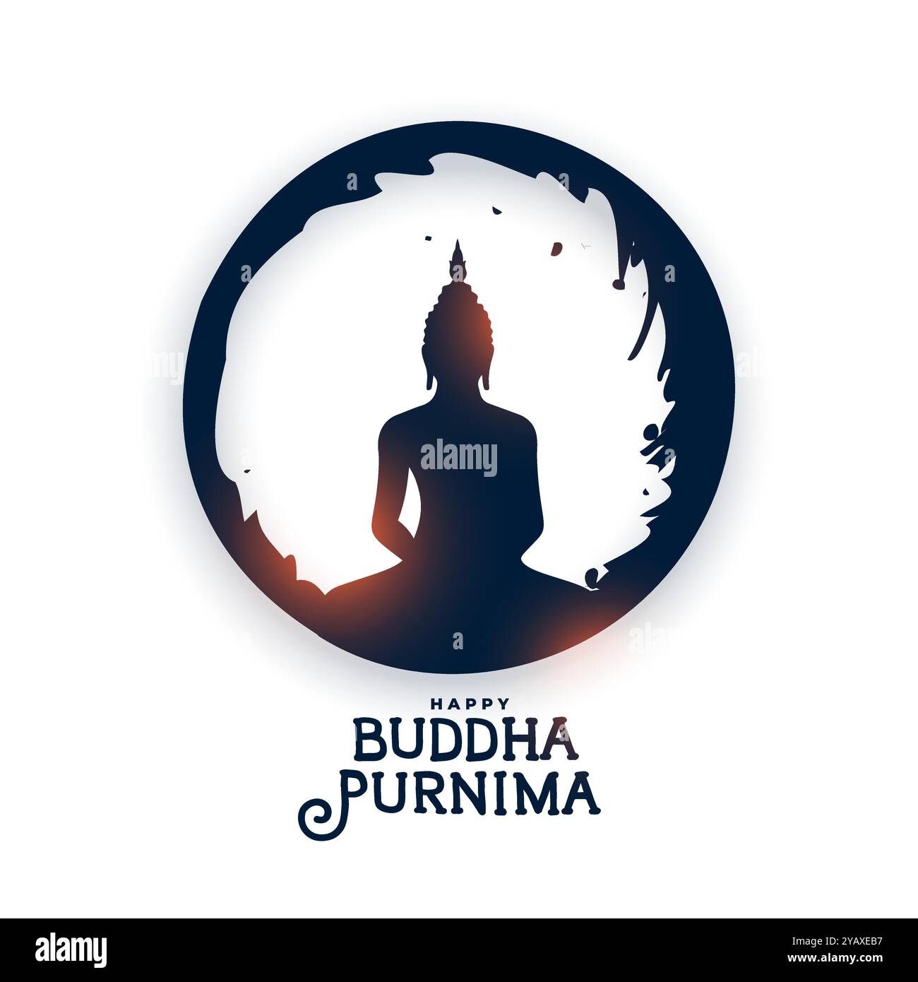 beautiful buddha purnima cultural white background vector Stock Vector ...
