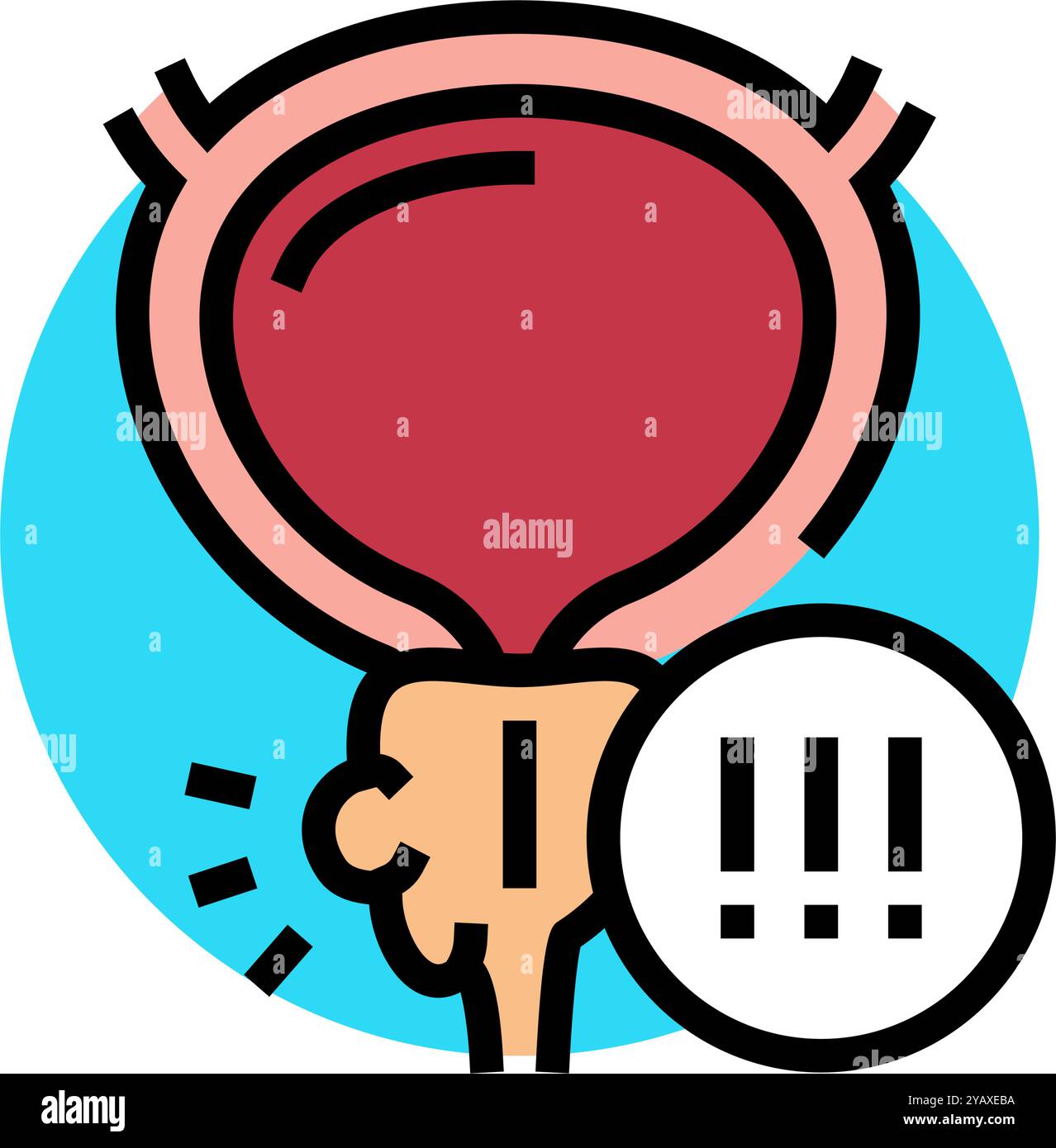 prostate health man disease color icon vector illustration Stock Vector ...