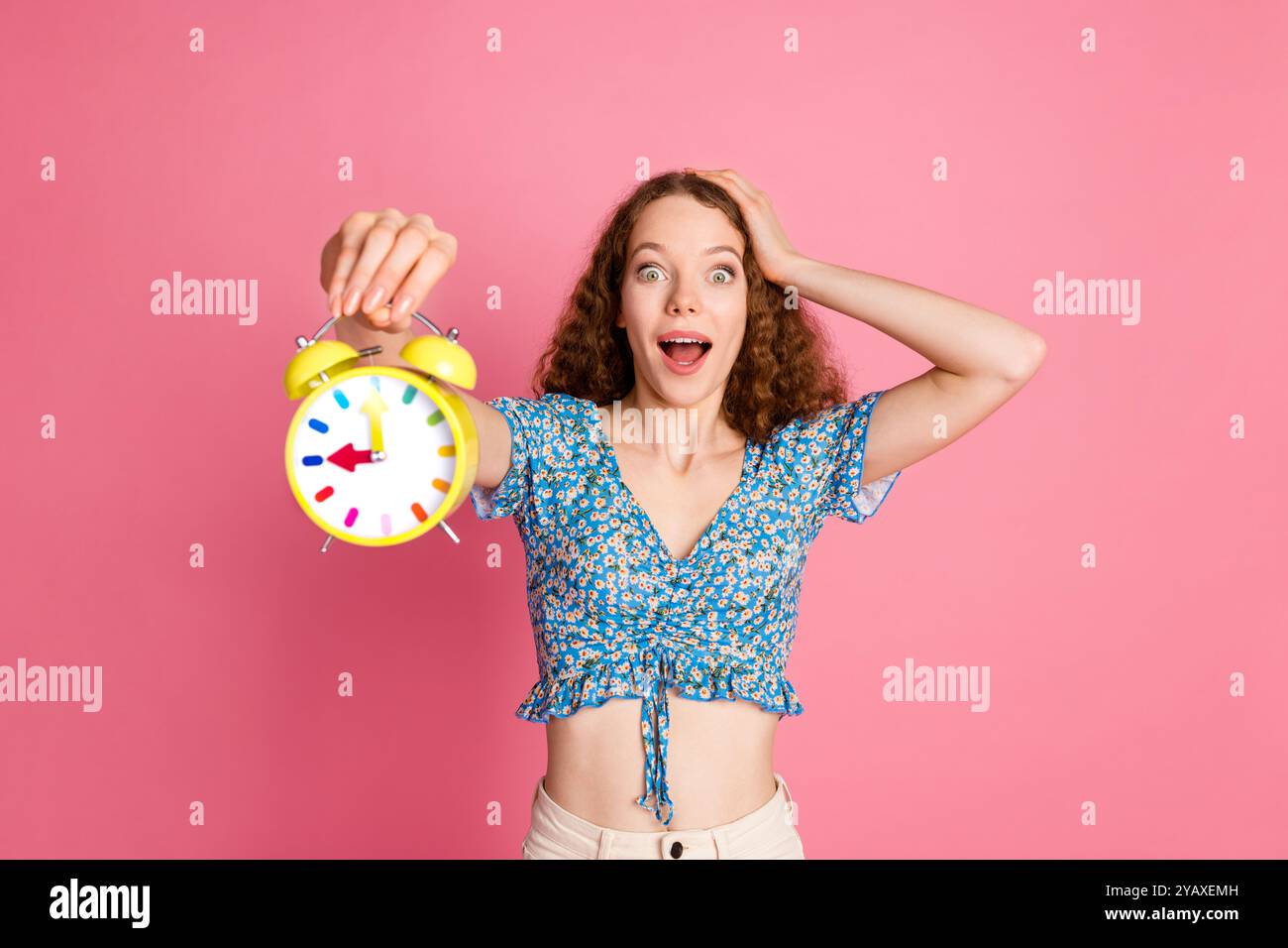 Funny woman clock against hi-res stock photography and images - Alamy