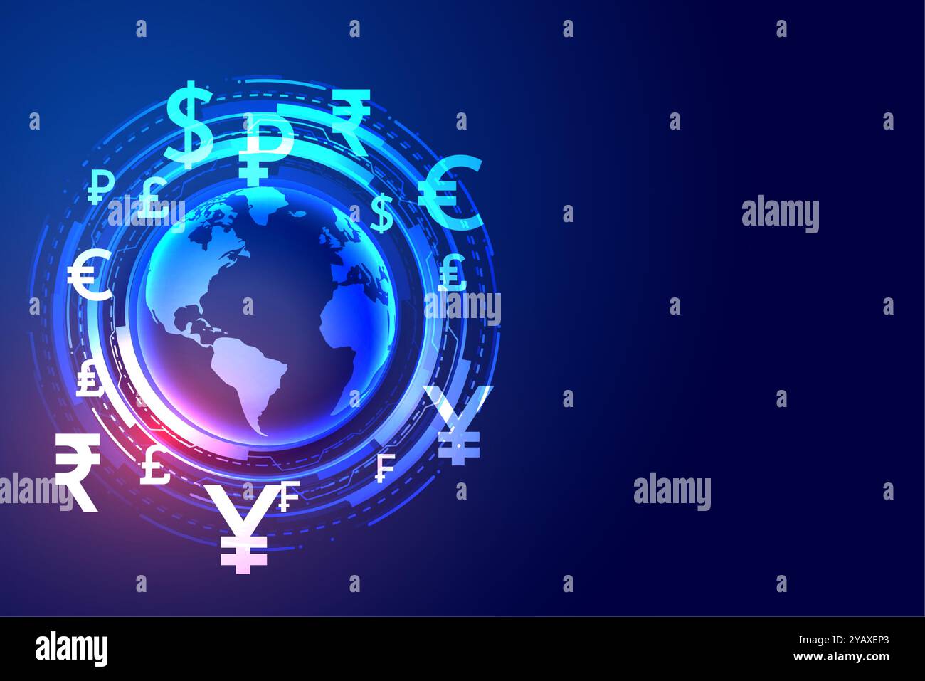 global digital money transfer techno concept background design vector ...