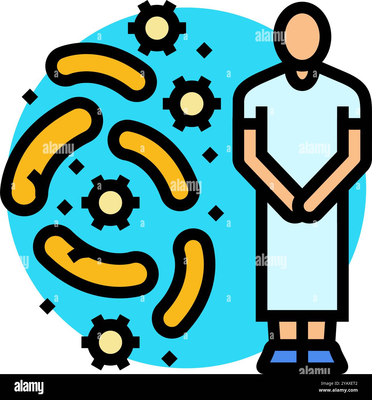 sexually transmitted infections color icon vector illustration Stock ...