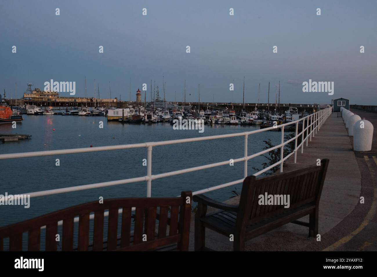 Ramsgate, UK - 11 Oct 2024 - A view over the port and marina of ...