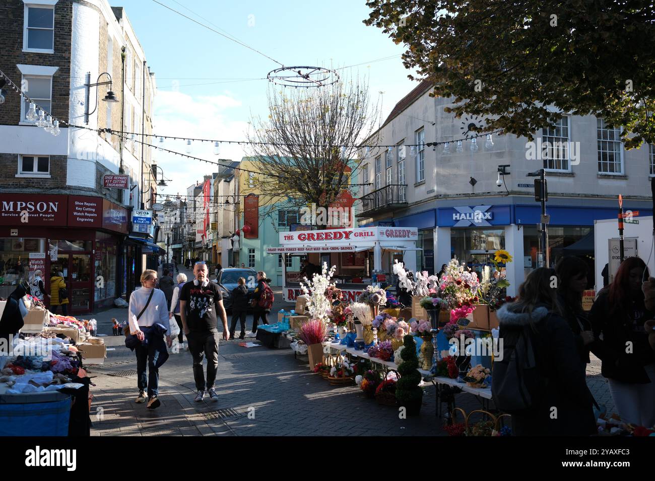 Ramsgate, UK - 11 Oct 2024 - A street view in the center of Rammsgate ...