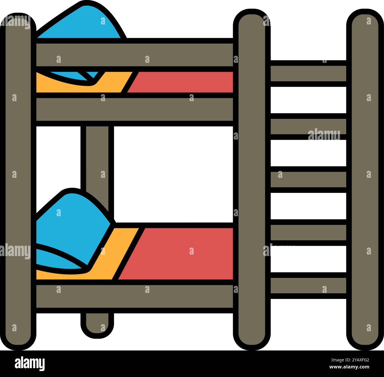 Made up bed Stock Vector Images - Alamy