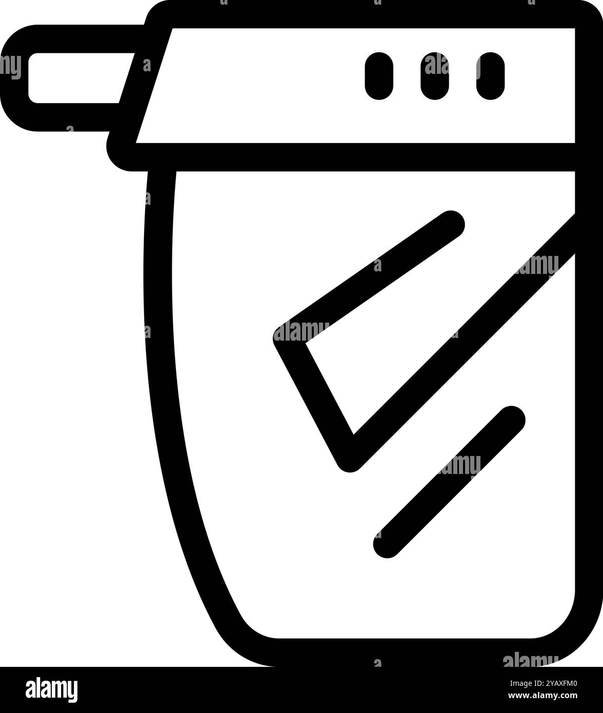 Electronic cigarette device for vaping using liquid icon vector ...