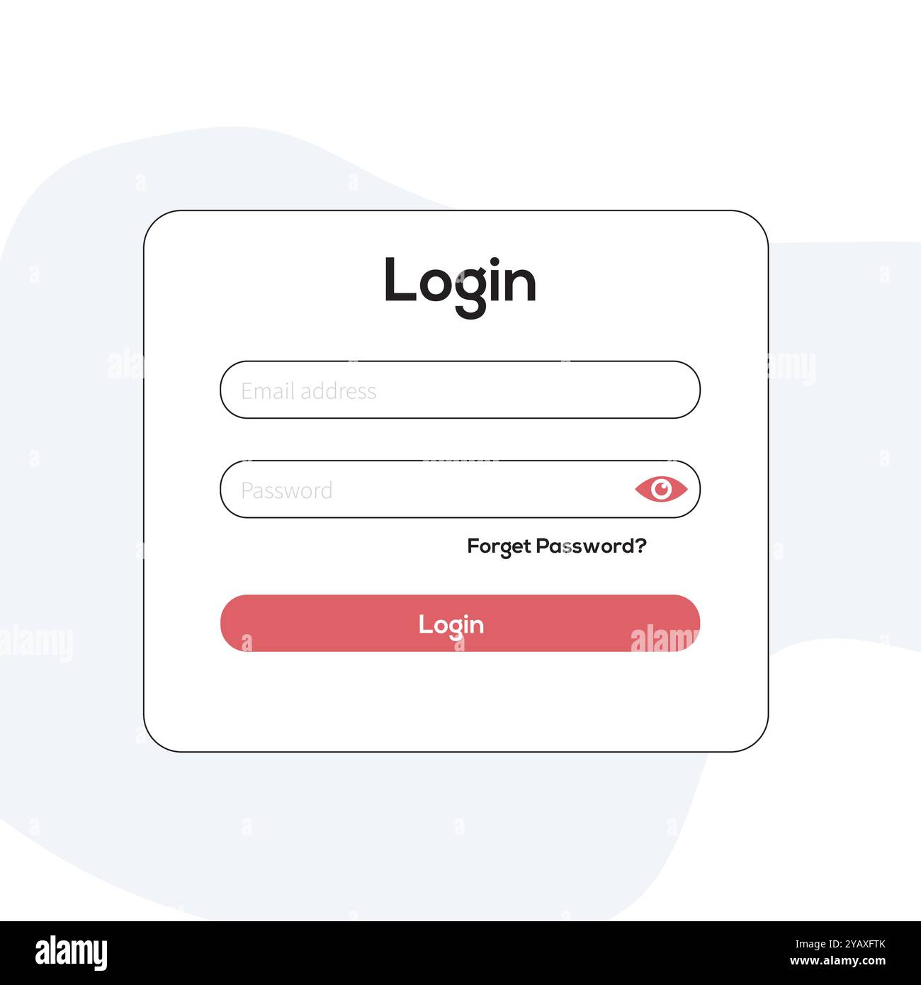 Log In interface vector on white background Stock Vector Image & Art ...