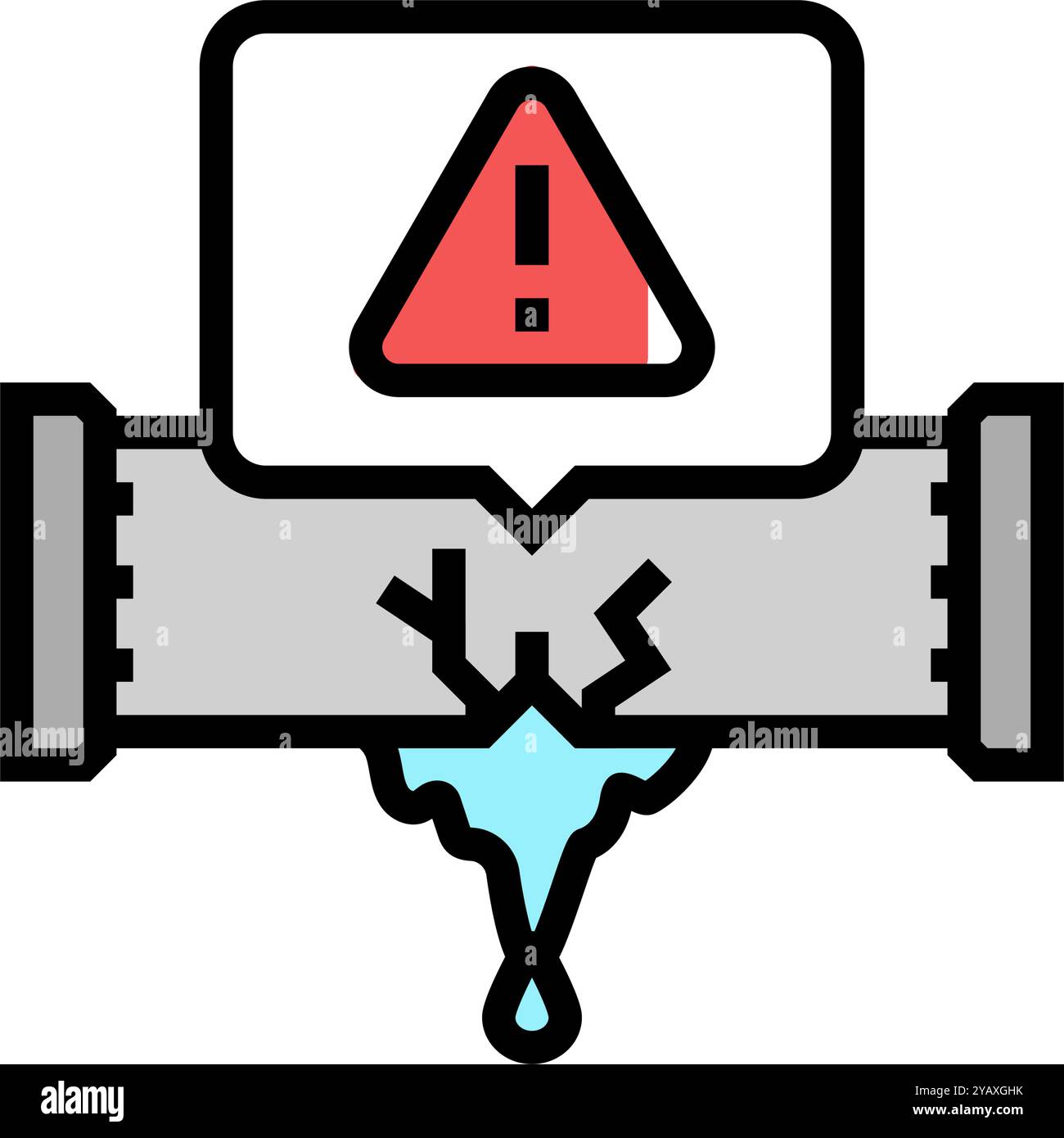 leak detection water saving color icon vector illustration Stock Vector ...