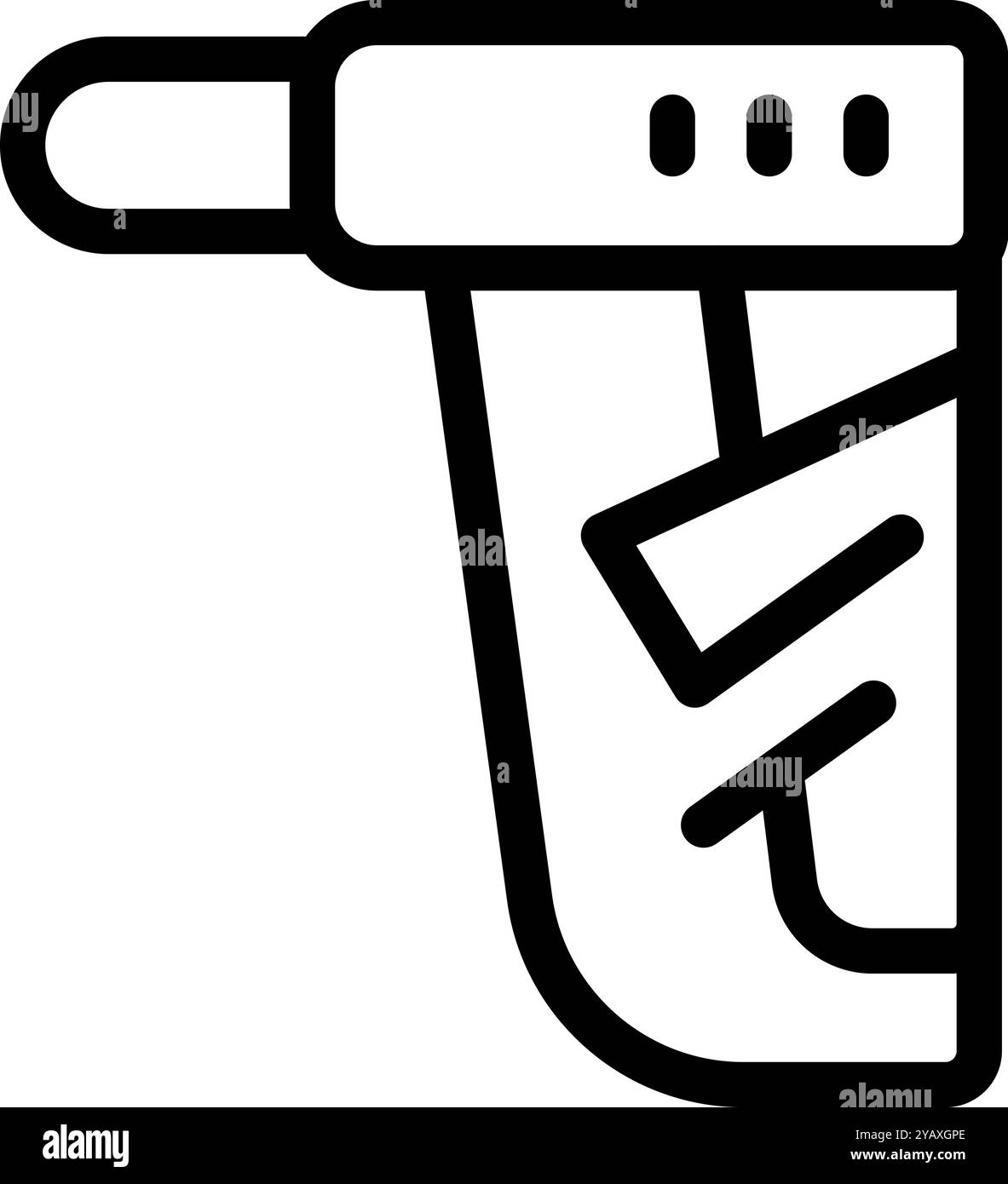 Simple electric hand duster cleaning dust using modern technology icon ...