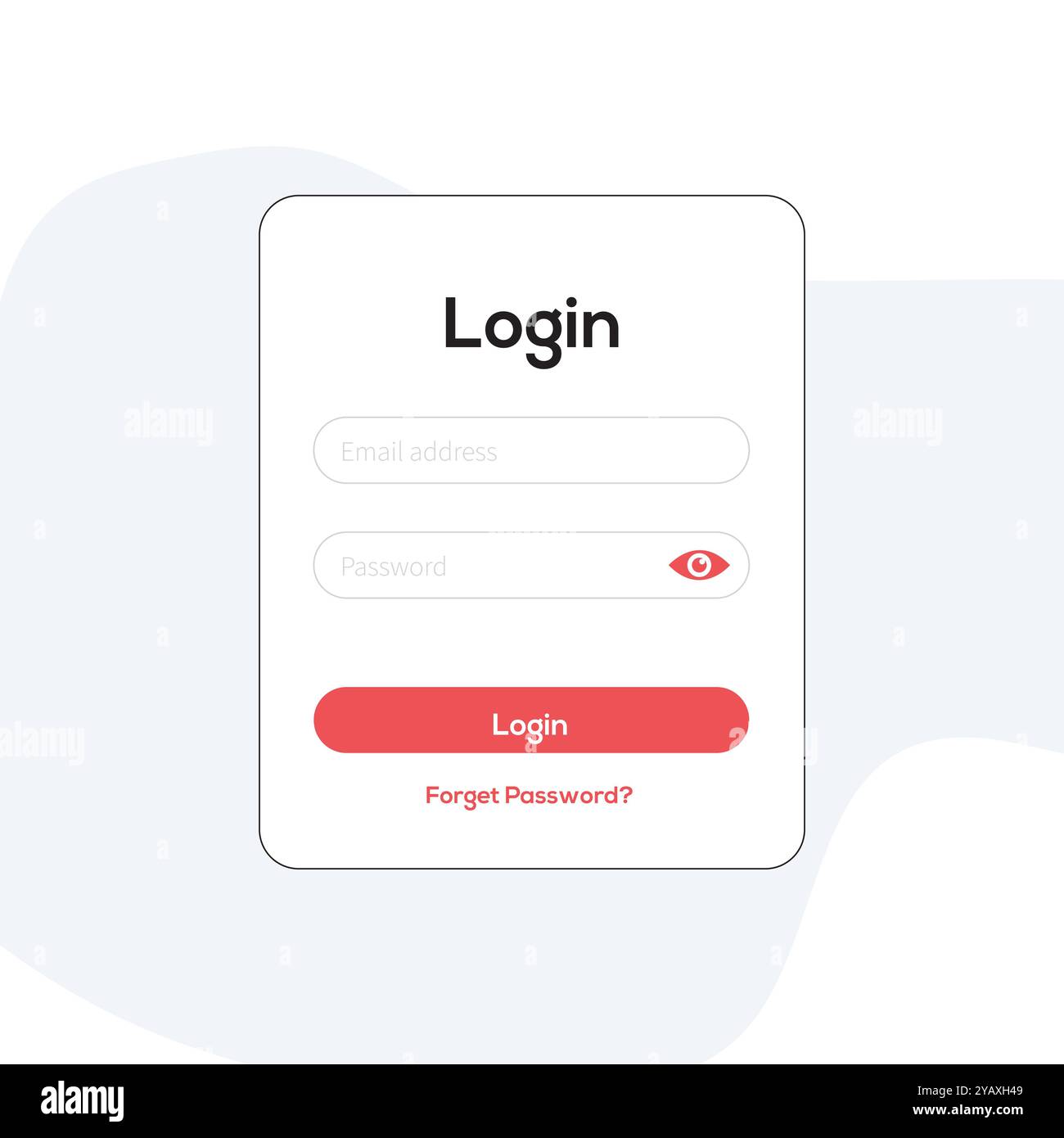 Log In interface vector on white background Stock Vector Image & Art ...