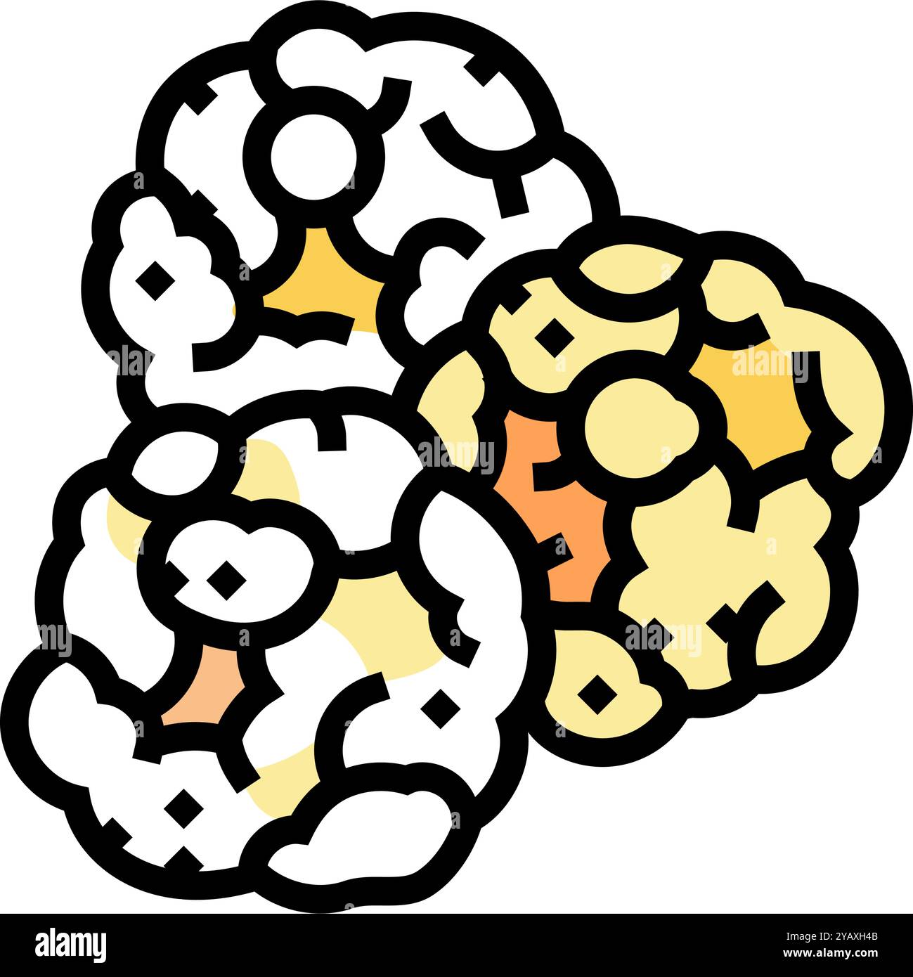 popcorn balls snack food color icon vector illustration Stock Vector ...