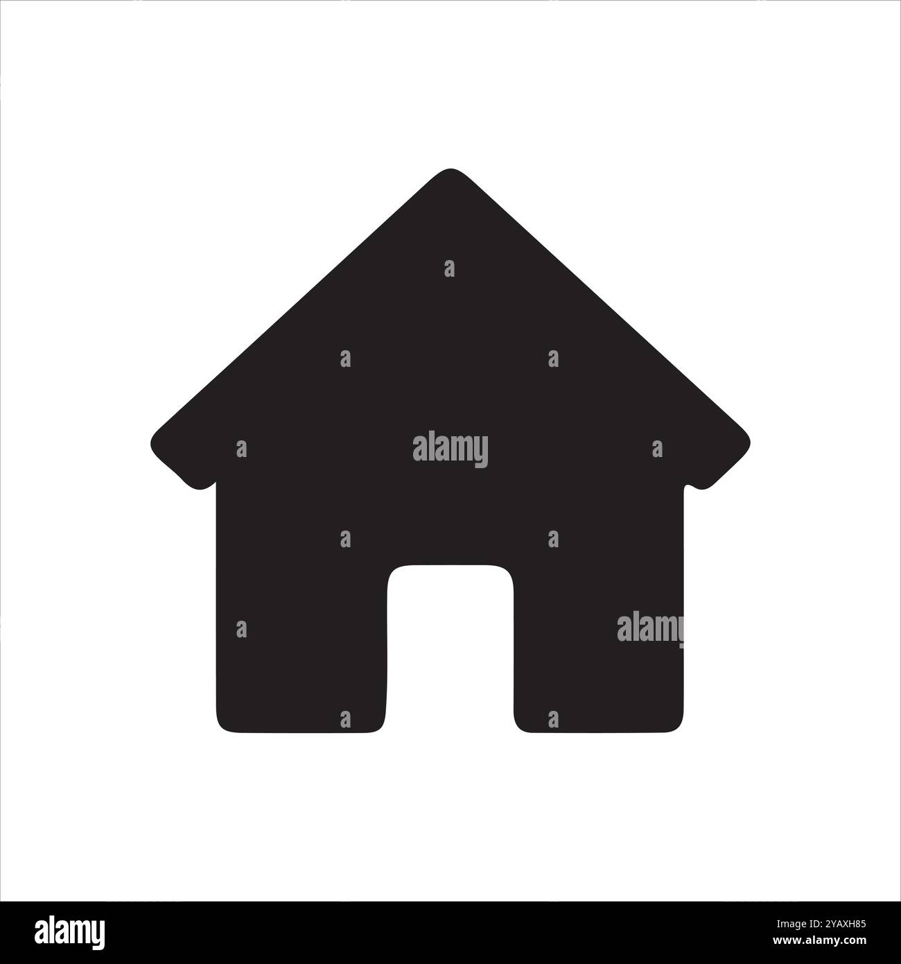 Home web flat icon vector on white background Stock Vector Image & Art ...