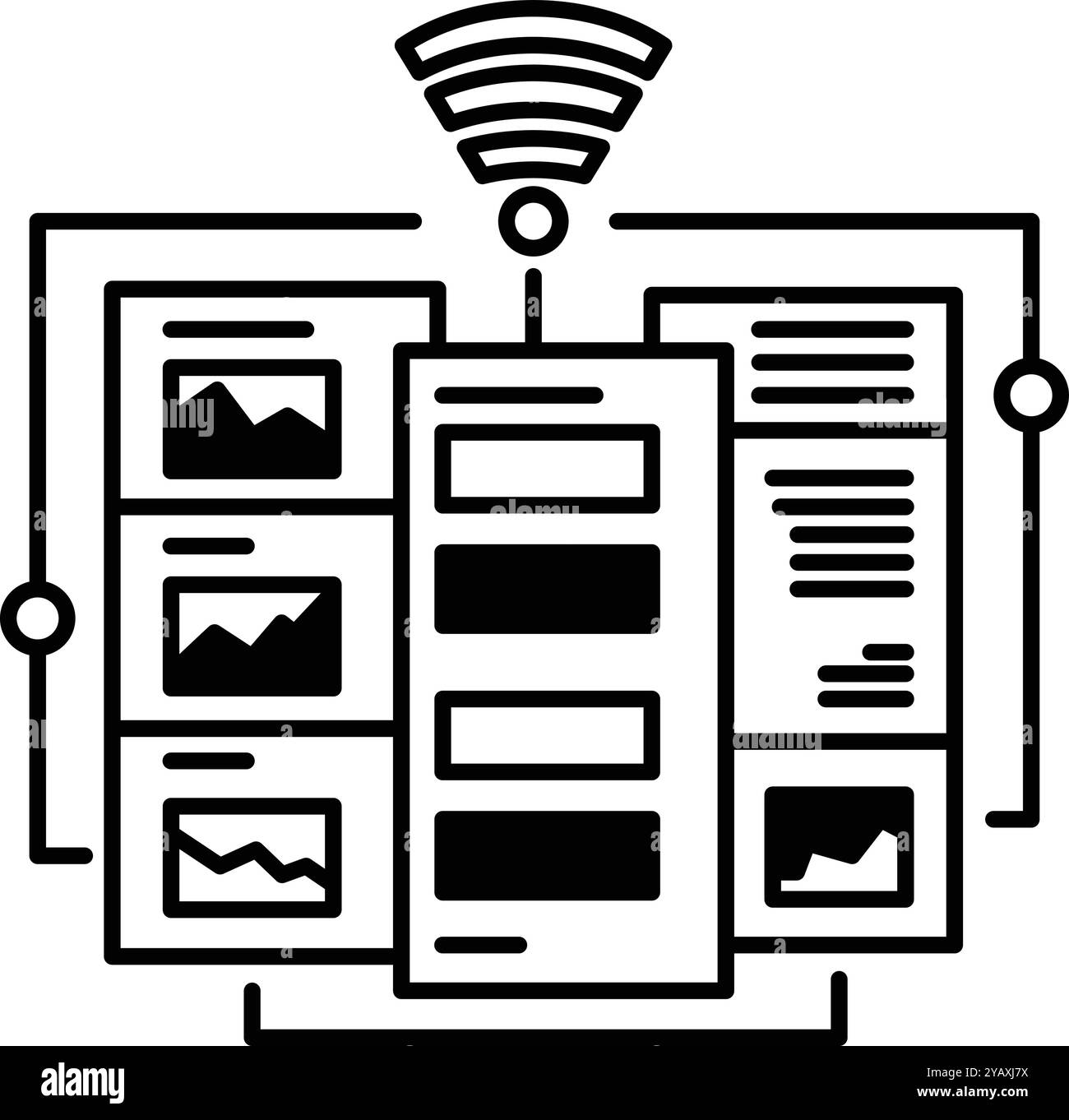 Drawing computer network hi-res stock photography and images - Alamy