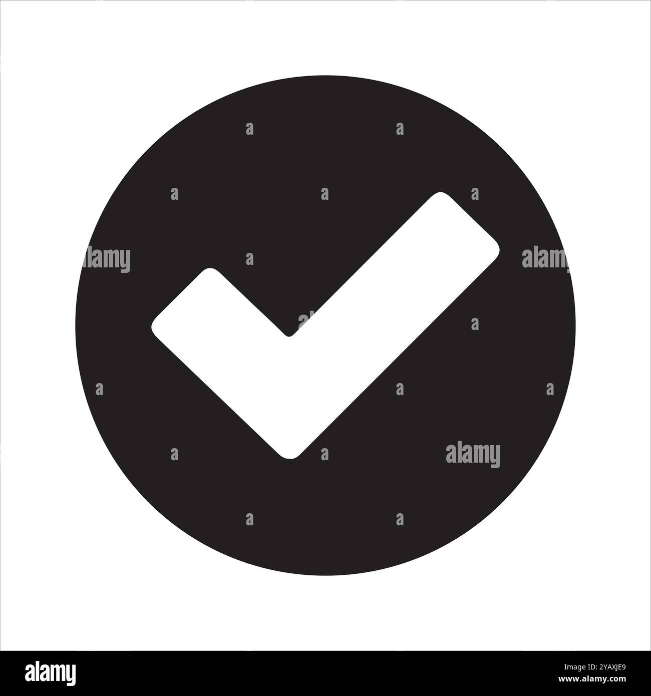 Checkbox Mark icon vector on white background Stock Vector Image & Art ...