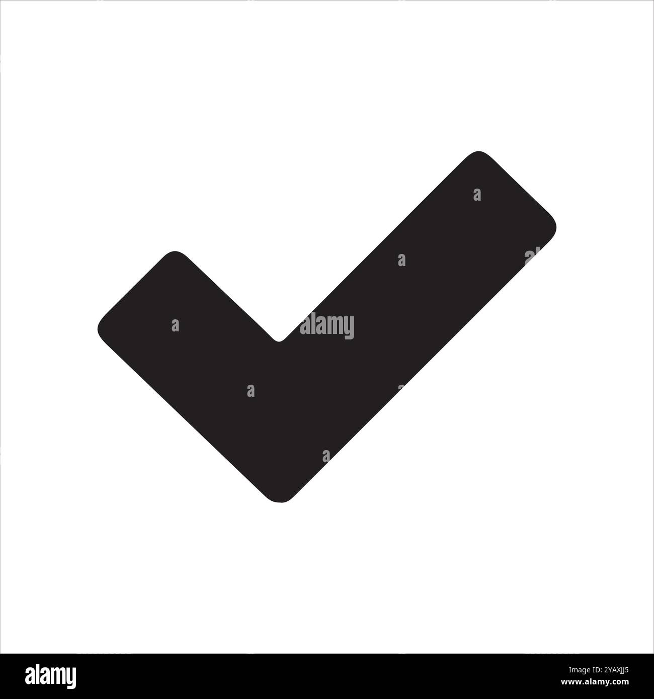 Checkbox Mark icon vector on white background Stock Vector Image & Art ...