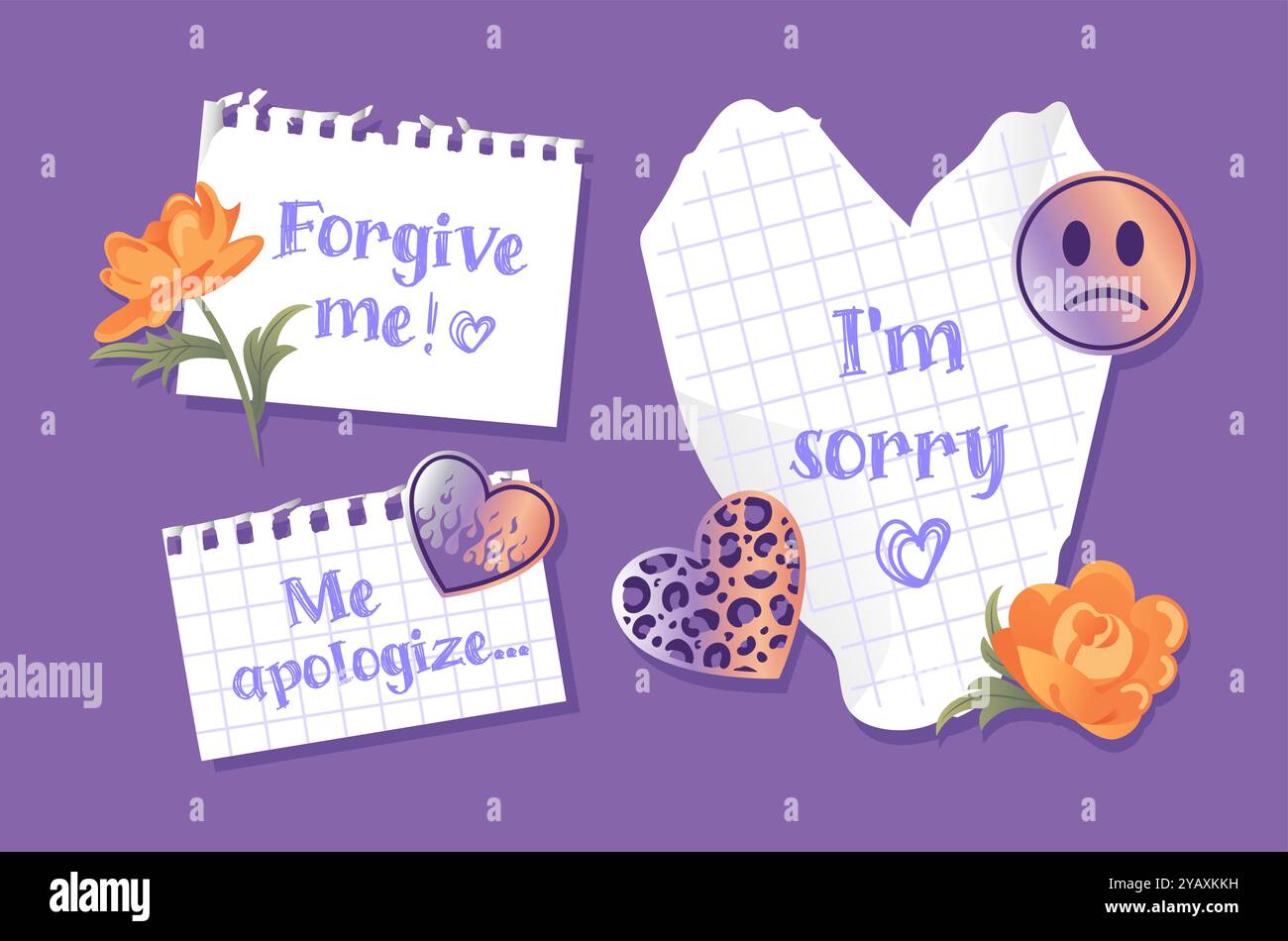 Torn paper collage flowers hi-res stock photography and images - Alamy