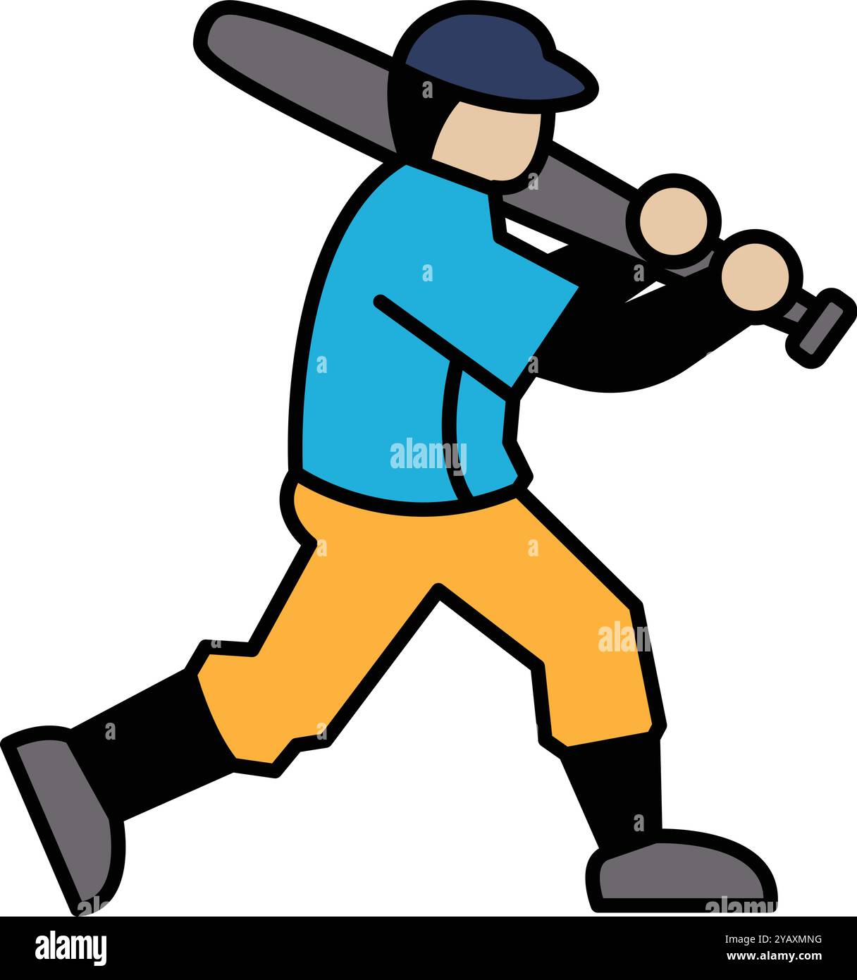 Preparing a bat Stock Vector Images - Alamy