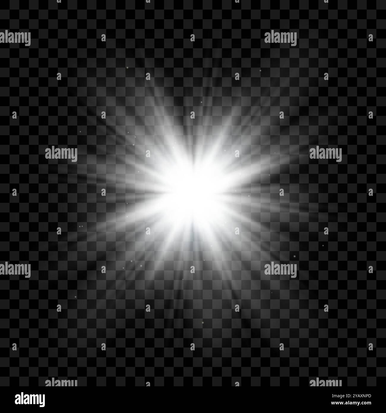 Transparent light effect. Isolated silver sunlight Stock Vector Image ...
