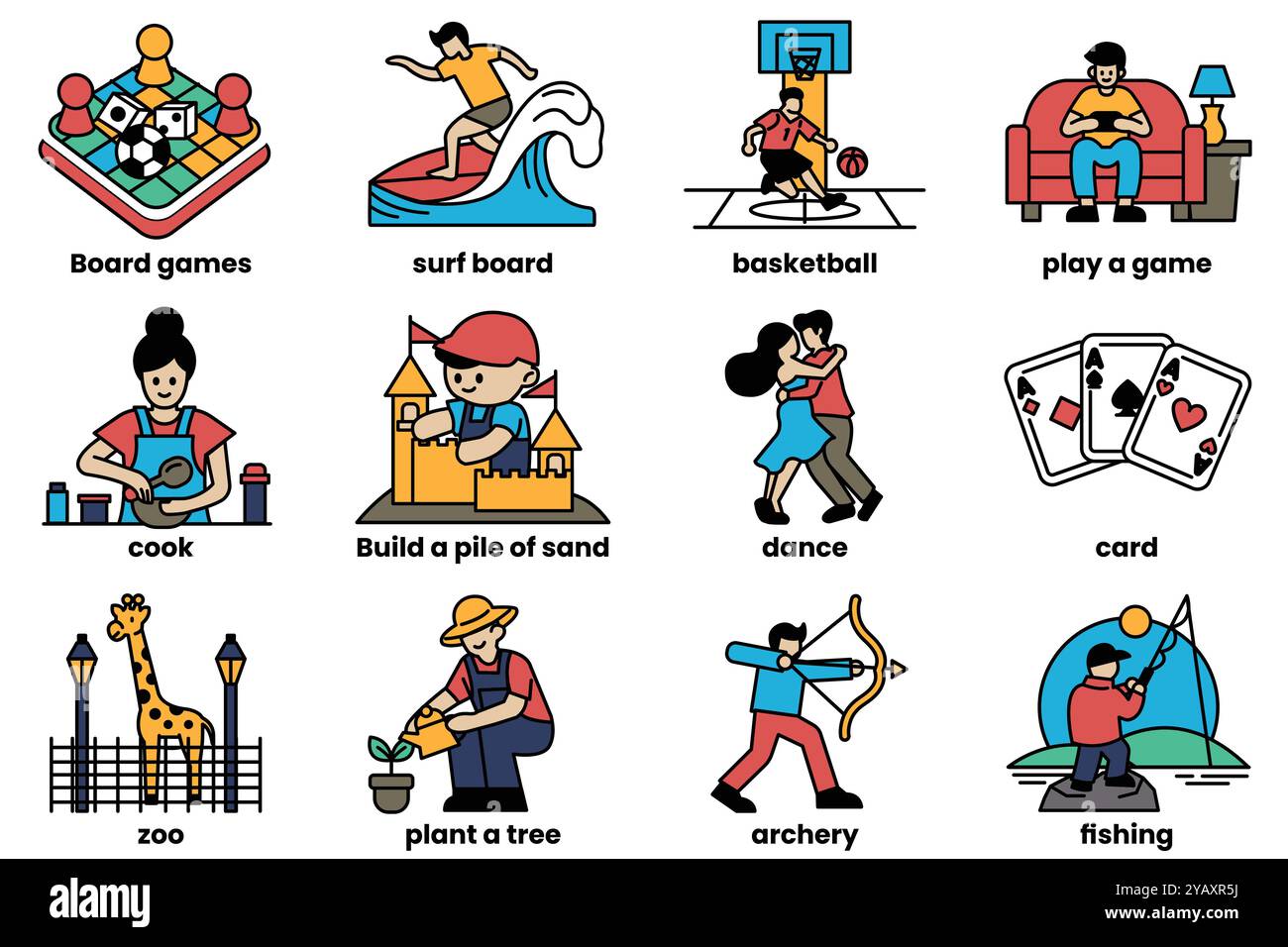 Human activities icon hi-res stock photography and images - Alamy