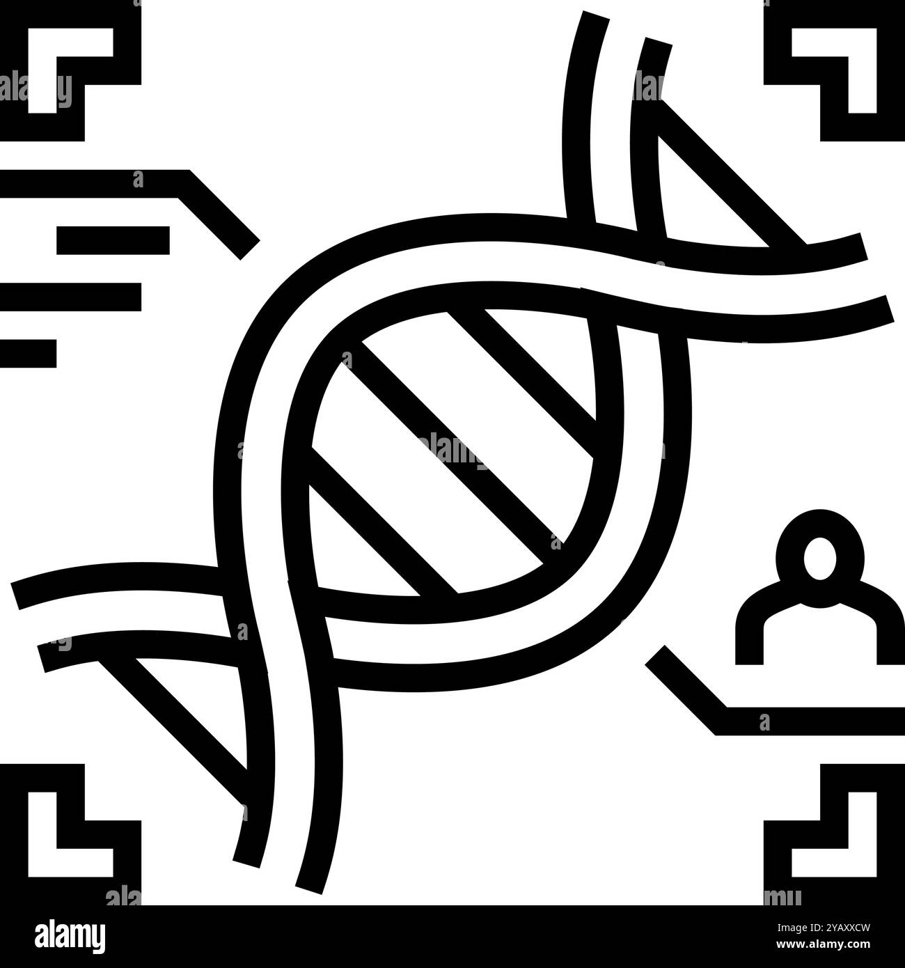 dna sequencing line icon vector illustration Stock Vector Image & Art ...