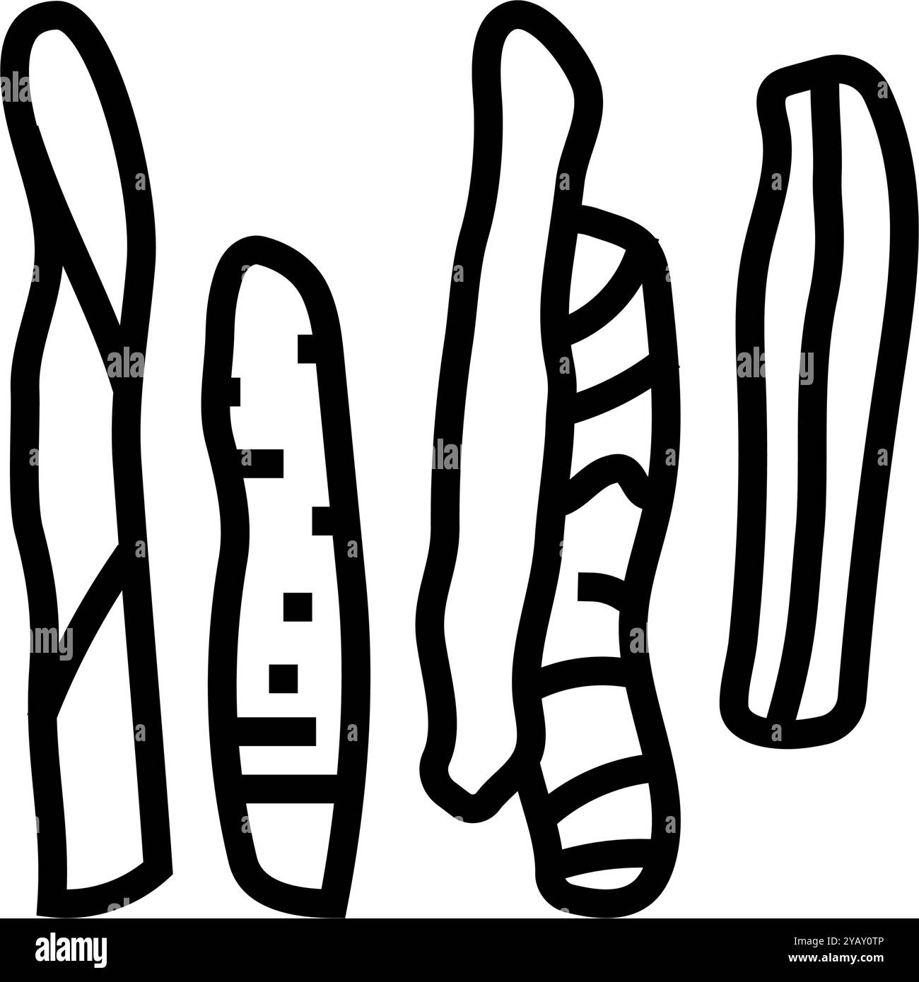 veggie sticks snack food line icon vector illustration Stock Vector ...