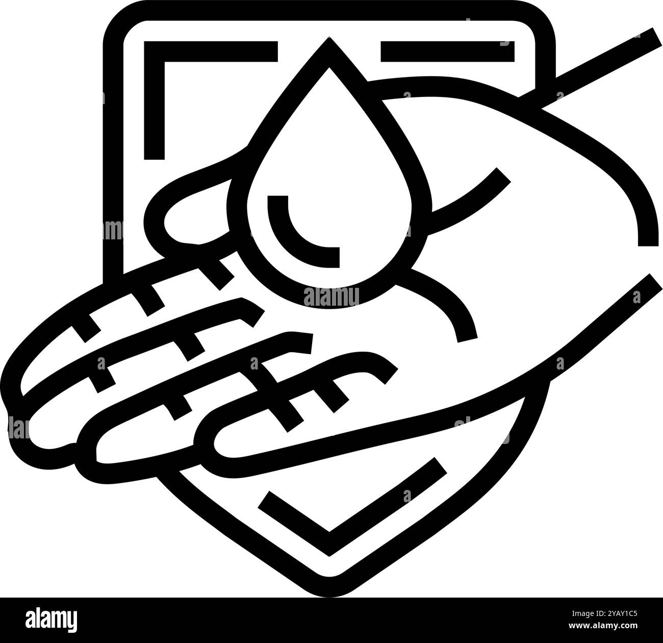 save water water saving line icon vector illustration Stock Vector ...