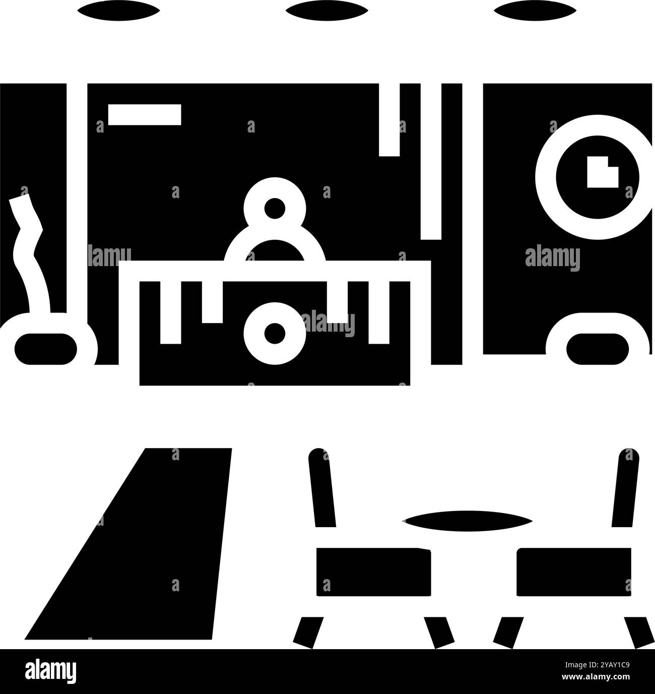 lobby hospitality hotel glyph icon vector illustration Stock Vector ...