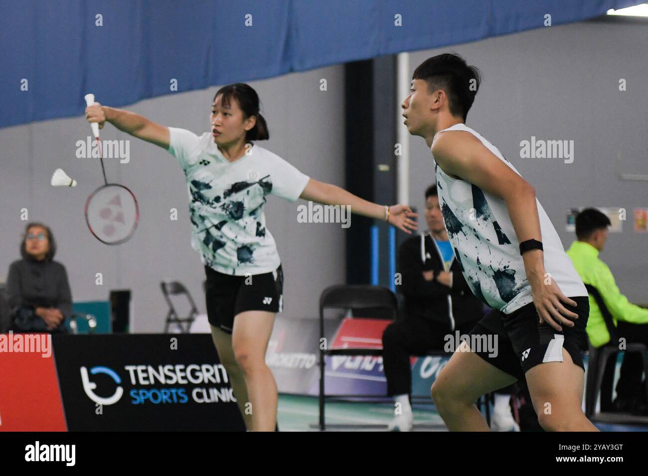 Chen Cheng Kuan (R) and Hsu Yin-Hui of (L) Chinese Taipei seen in ...